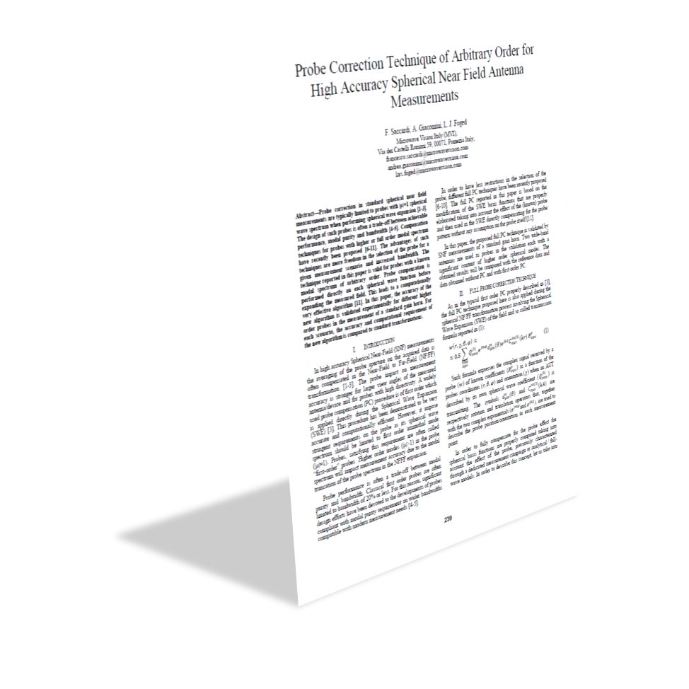 Probe Correction Technique of Arbitrary Order for High Accuracy ...