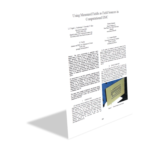 Using Measured Fields as Field Sources in Computational EMC