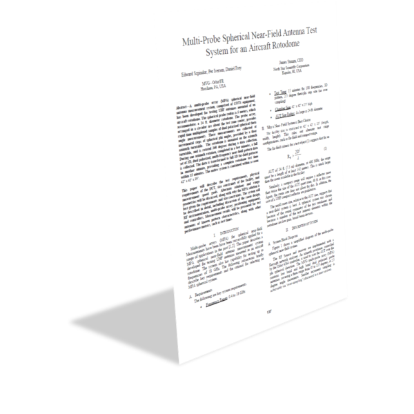 Multi-Probe Spherical Near-Field Antenna Test System for an Aircraft ...