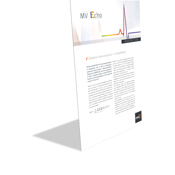 MV-ECHO - Spherical Wave Expansion - Modal Filtering