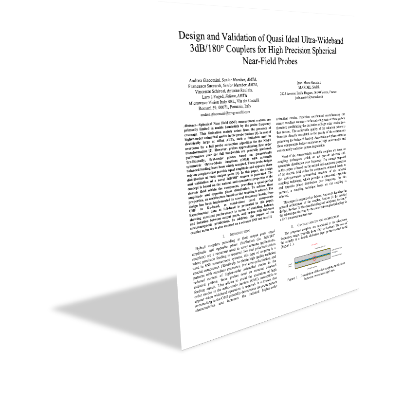Design and Validation of Quasi Ideal Ultra-Wideband 3dB/180° Couplers ...